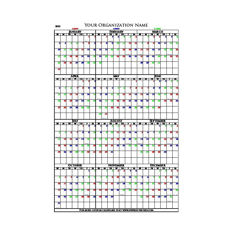 12 Month Poster (24 x 36)